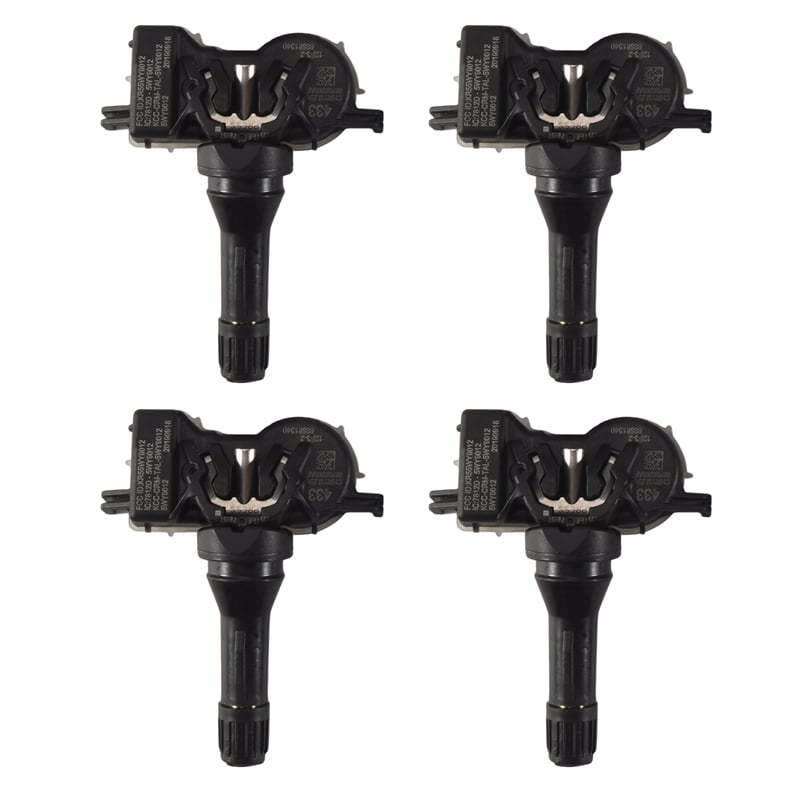 4Pc Car Tpms Tire Pressure Monitoring System Sensor 433Mhz For ...