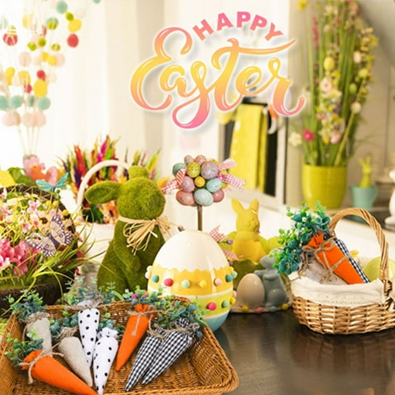 4Pc Easter Carrot Doll Accessories For Desktop Decorations And Easter ...