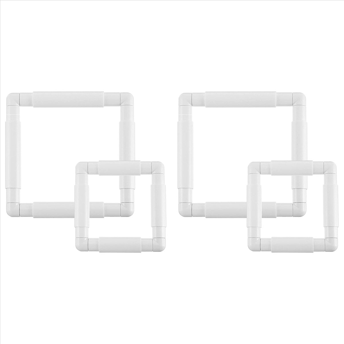4Pc Frame Square Embroidery Hoops Q Snaps for Quilting Sewing Hoop, 6X6 ...