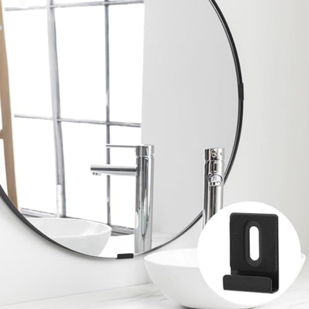 4Pc Frameless Unframed Bathroom Mirror Glass Wall Hanging Fixing Kit ...