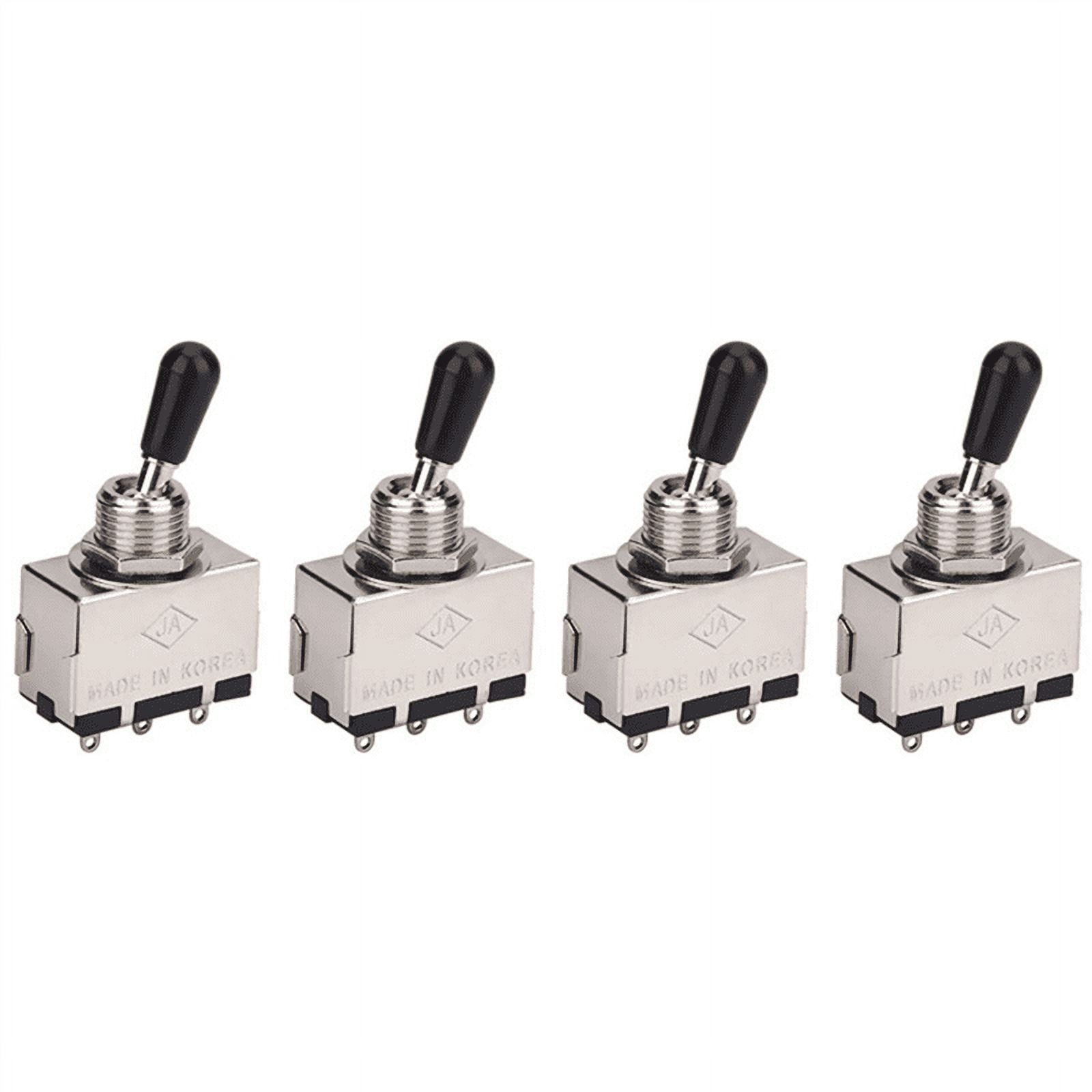 4Pc Guitar 3 Way Toggle Switch, Metal Enclosed 3 Way Selector Switch ...