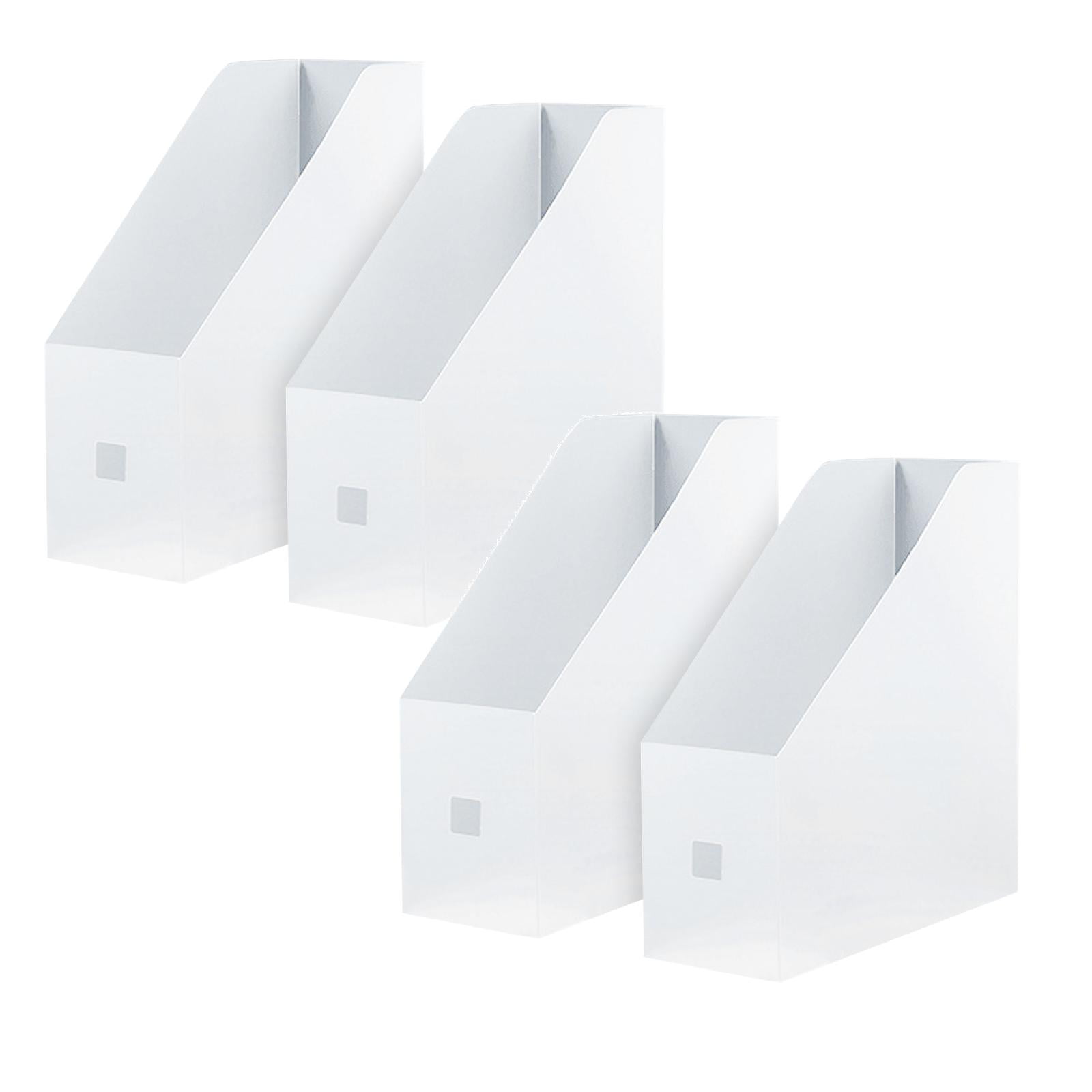 4Pc Holder Magazine File Organizer Rack Acrylic Clear Folder Notebook ...
