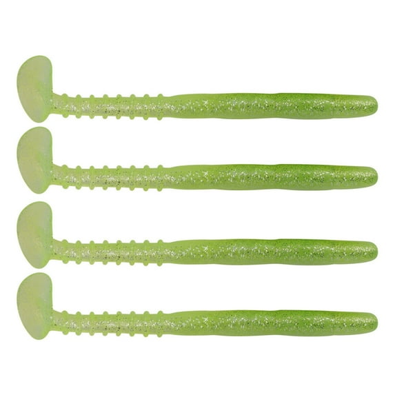 4Pc Lure Fishing Tackle Soft Baits Shad Swimbait for Freshwater Saltwater Fishing Swimbaits ...