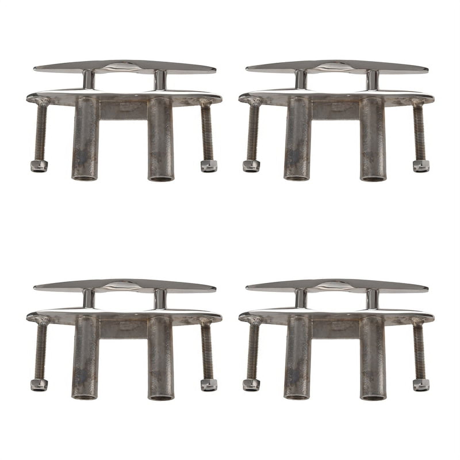 4Pc Marine 316 Stainless Steel Boat Pull Up Mount Lift Cleat Bolts ...