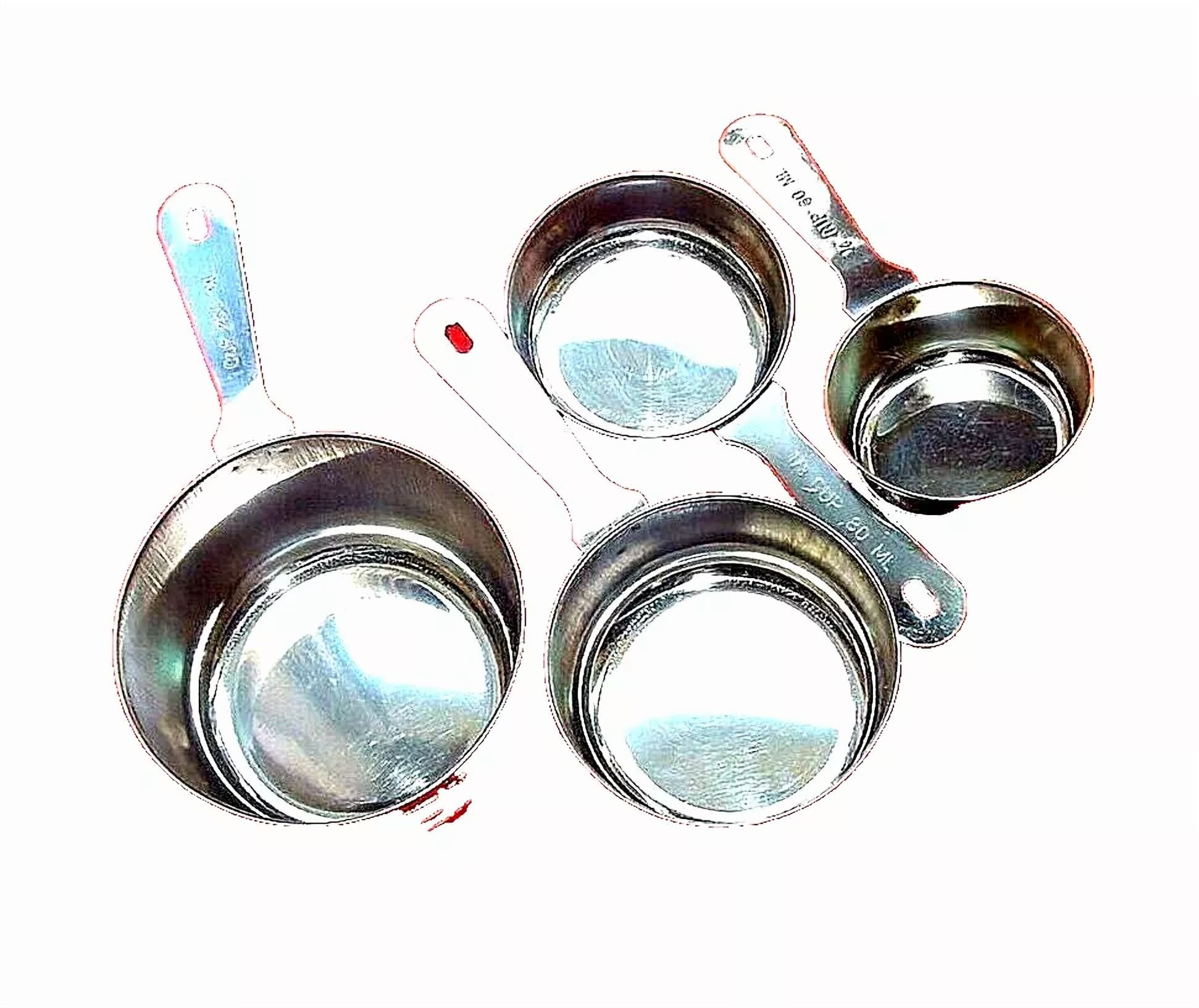4Pc Measuring Cups Quality Kitchen Tools Stainless Steel Stackable ...