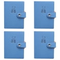 4Pc Mini Panda Embossed PU Leather Notebook,A7 Pastel Snap Button Purse ...