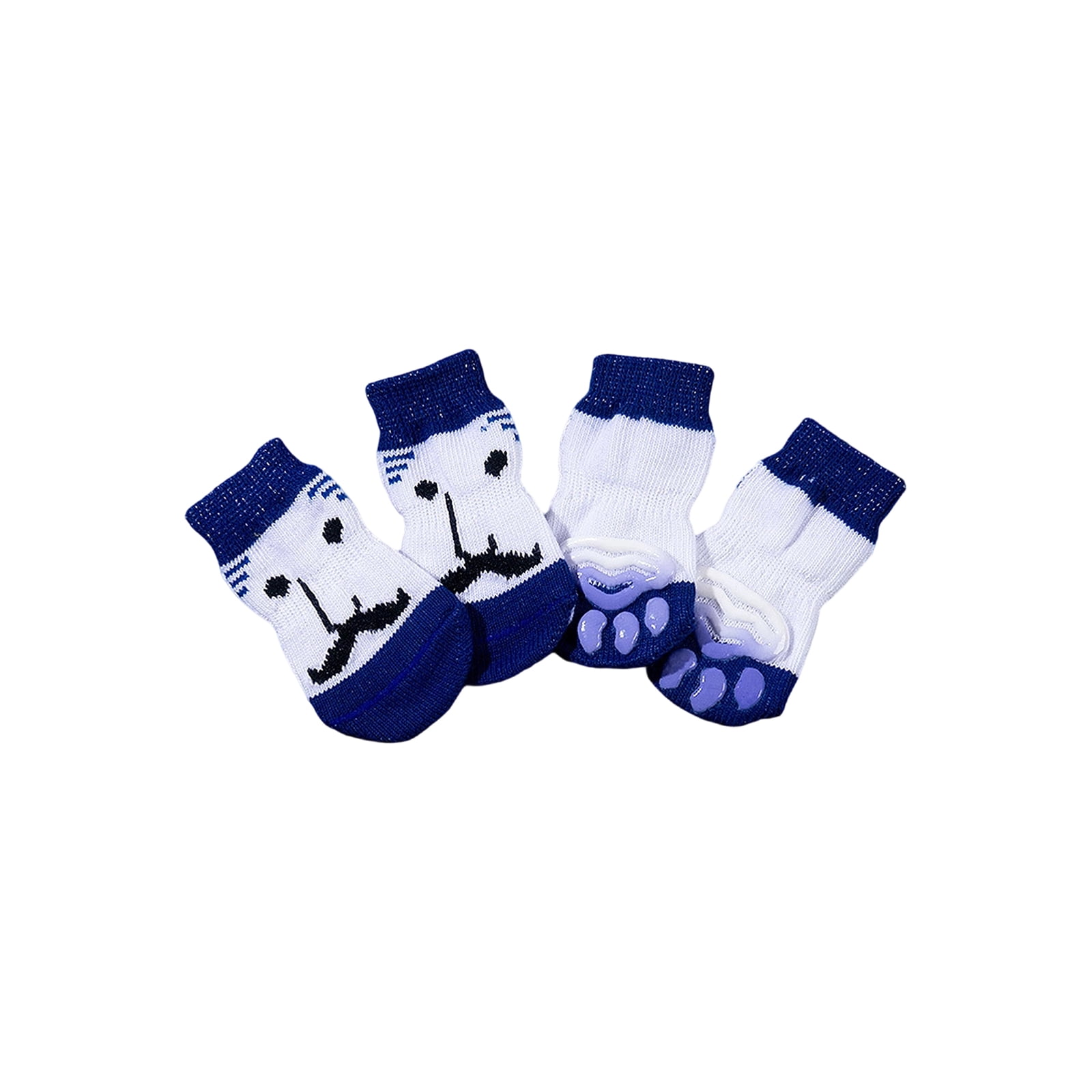 4Pc Pet Socks, Non - Slip Bottom Dog Paw Protectors, Cute Cartoon ...