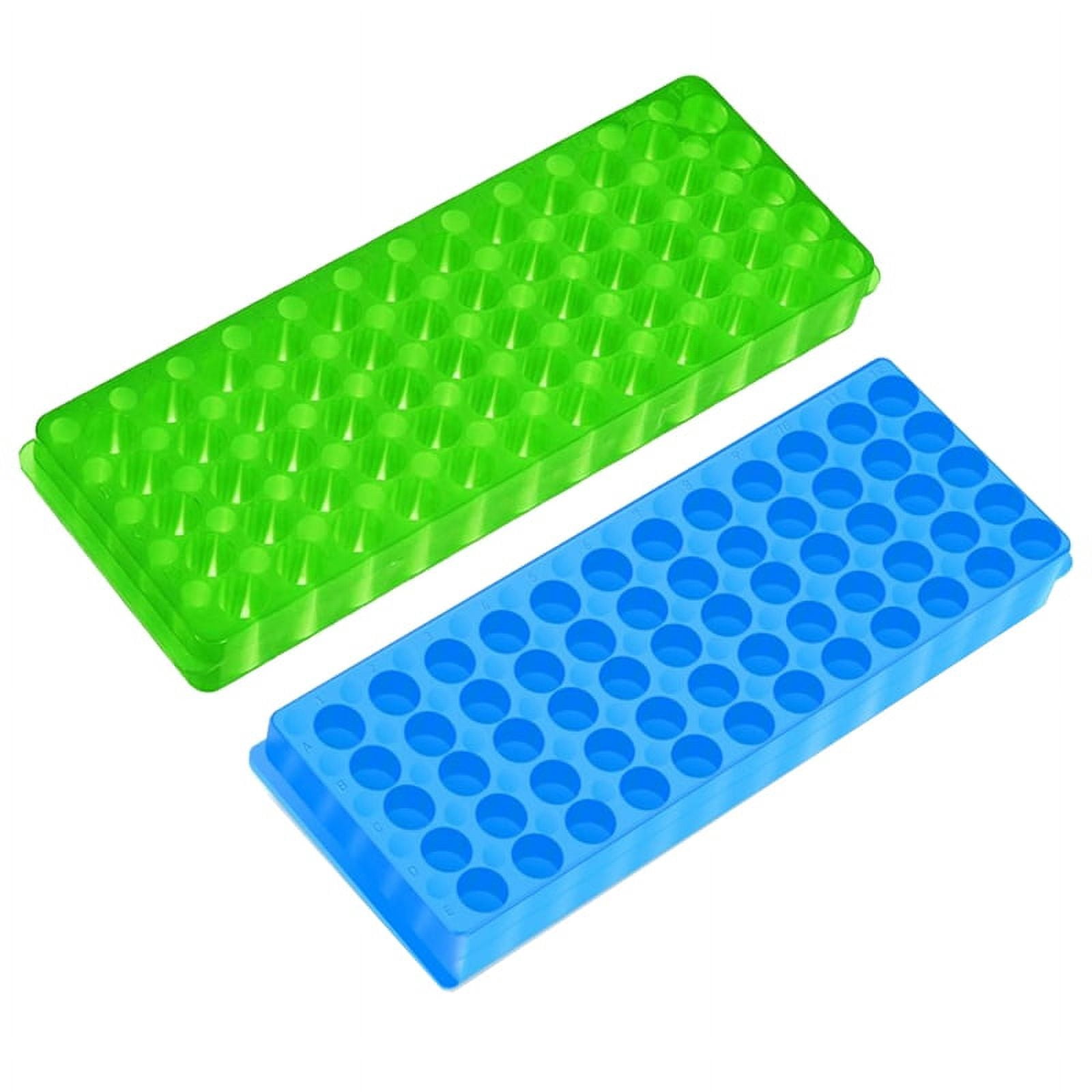 4Pc Plastic Double-Sided Centrifuge Tube Rack with 60 Holes, 0.5ML1.5ML ...