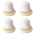 4Pc Pot Brushes Pot Scrubber For Kitchen Sink,Plastic White - Walmart.com