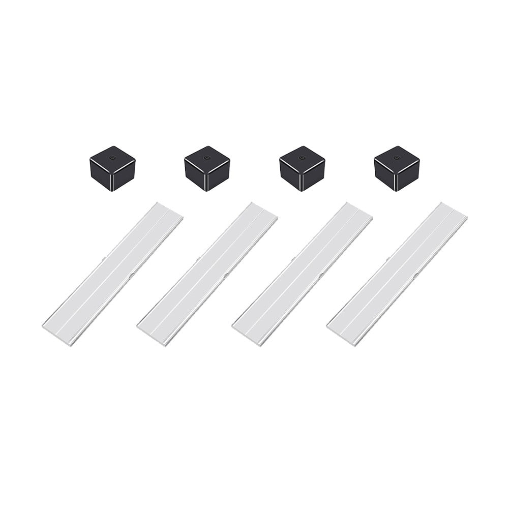 4Pc Pv Rail Connector 40X40 Bracket with 4Pcs End Cover Cap for Pv Rail ...