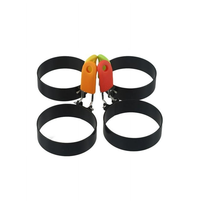 4pc Round For Mold Silicone For Egg Cooking Circles Diy Frying Fried