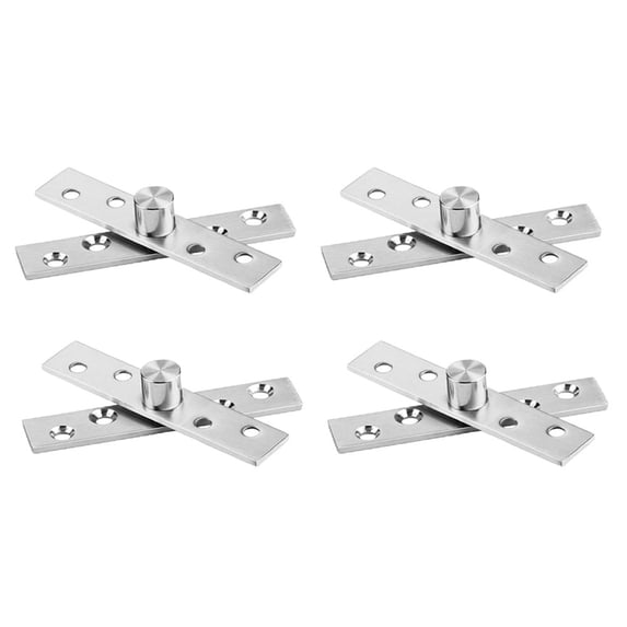 4Pc Stainless Steel Pivot Hinges 360 Degree Rotating Cabinet Hinge ...
