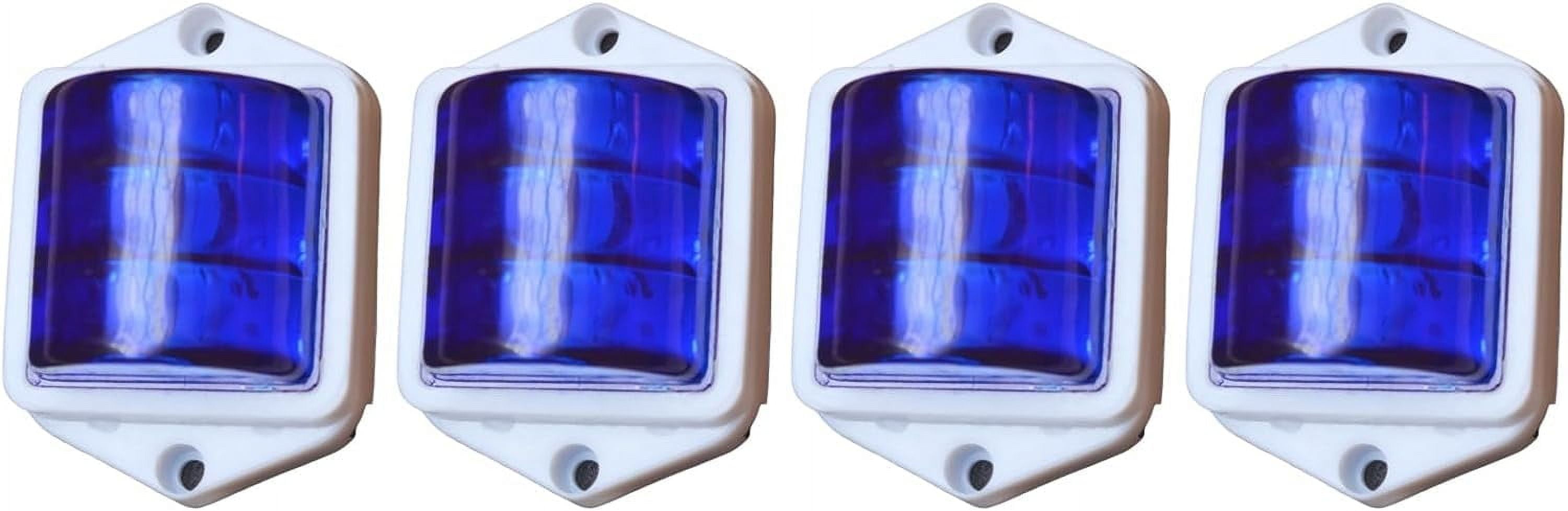 4Pc Trailer Rv Marker Led Light Clearance Light Blue, 2x2 Inch Led ...