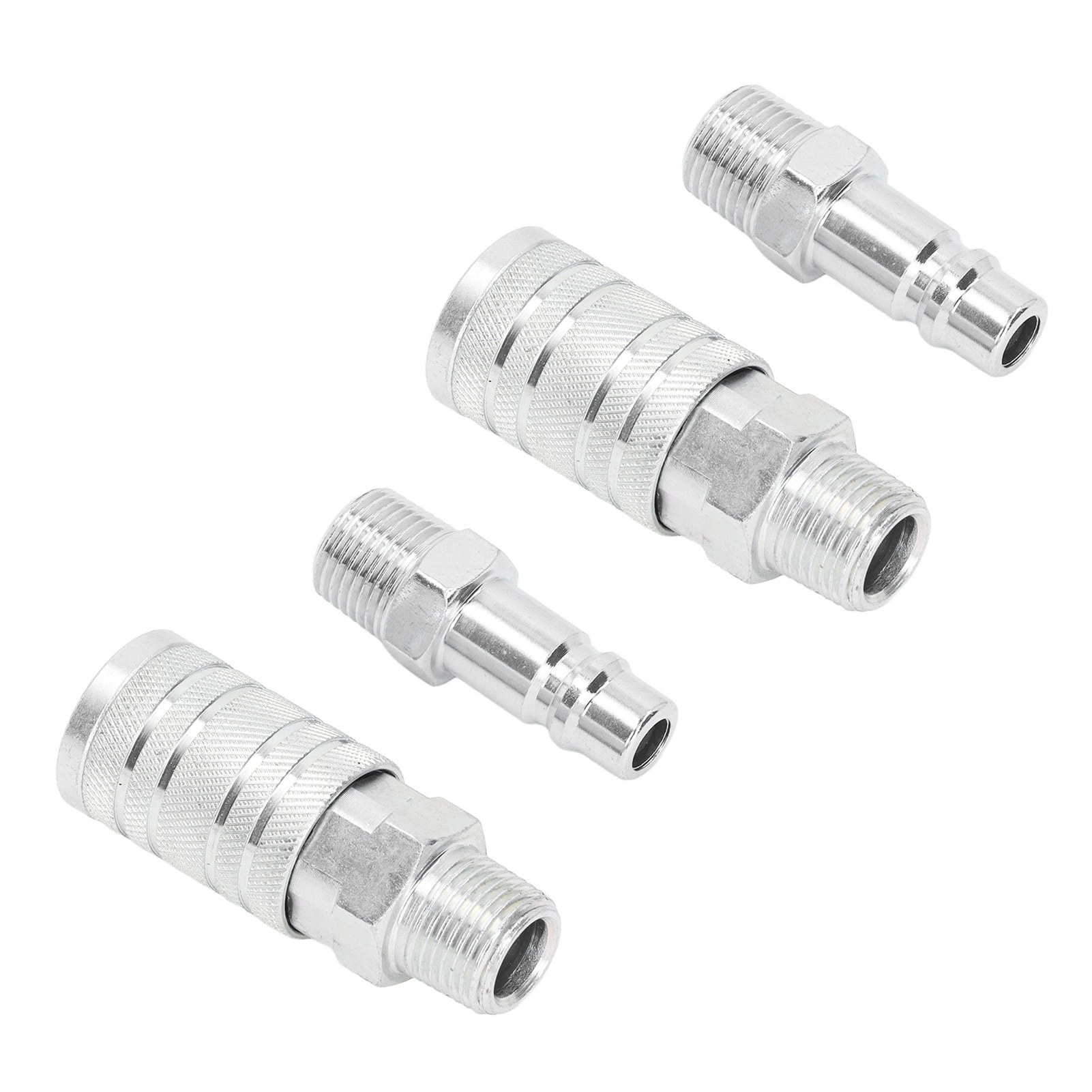 4Pcs 1/2in NPT Air Hose Fitting Quick Connector Set 300PSI High Flow ...