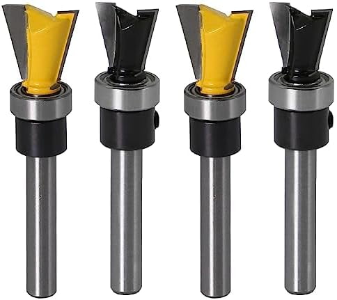 4Pcs 1/4 Inch Shank Dovetail Joint Router Bit Set, Dovetail Router Bits ...