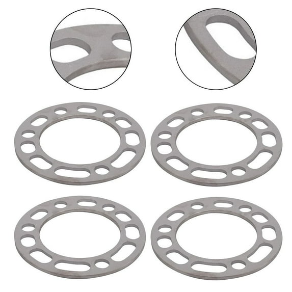 4Pcs 1/4Inch 6Mm Wheel Spacer Alloy Aluminum Shims For Car Wheel Fixing ...