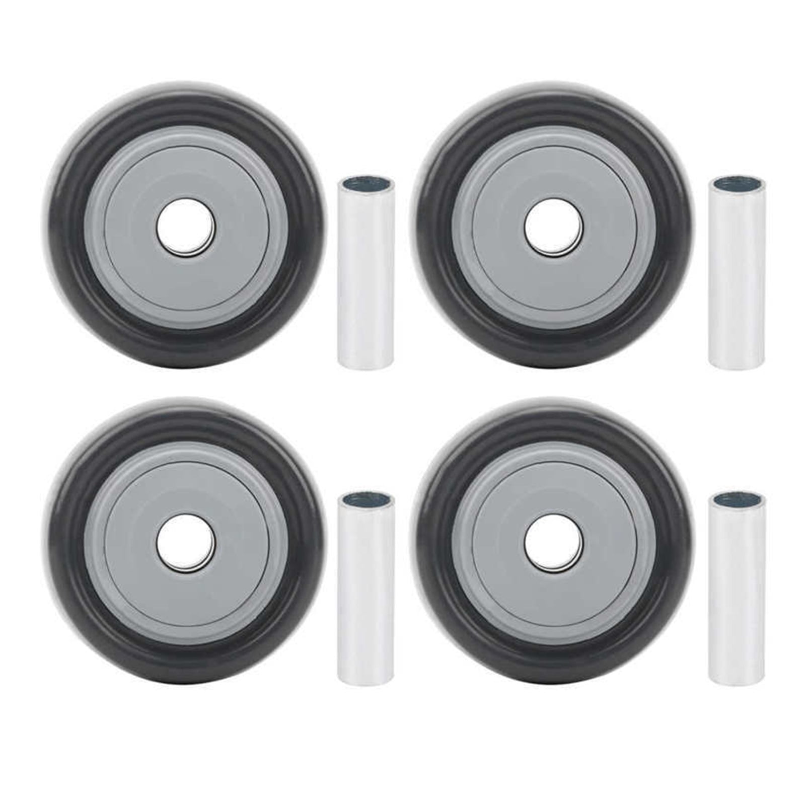 4Pcs 1.5in/2in/2.5in/3in/4in/5in Caster Wheels Medium Silent ...
