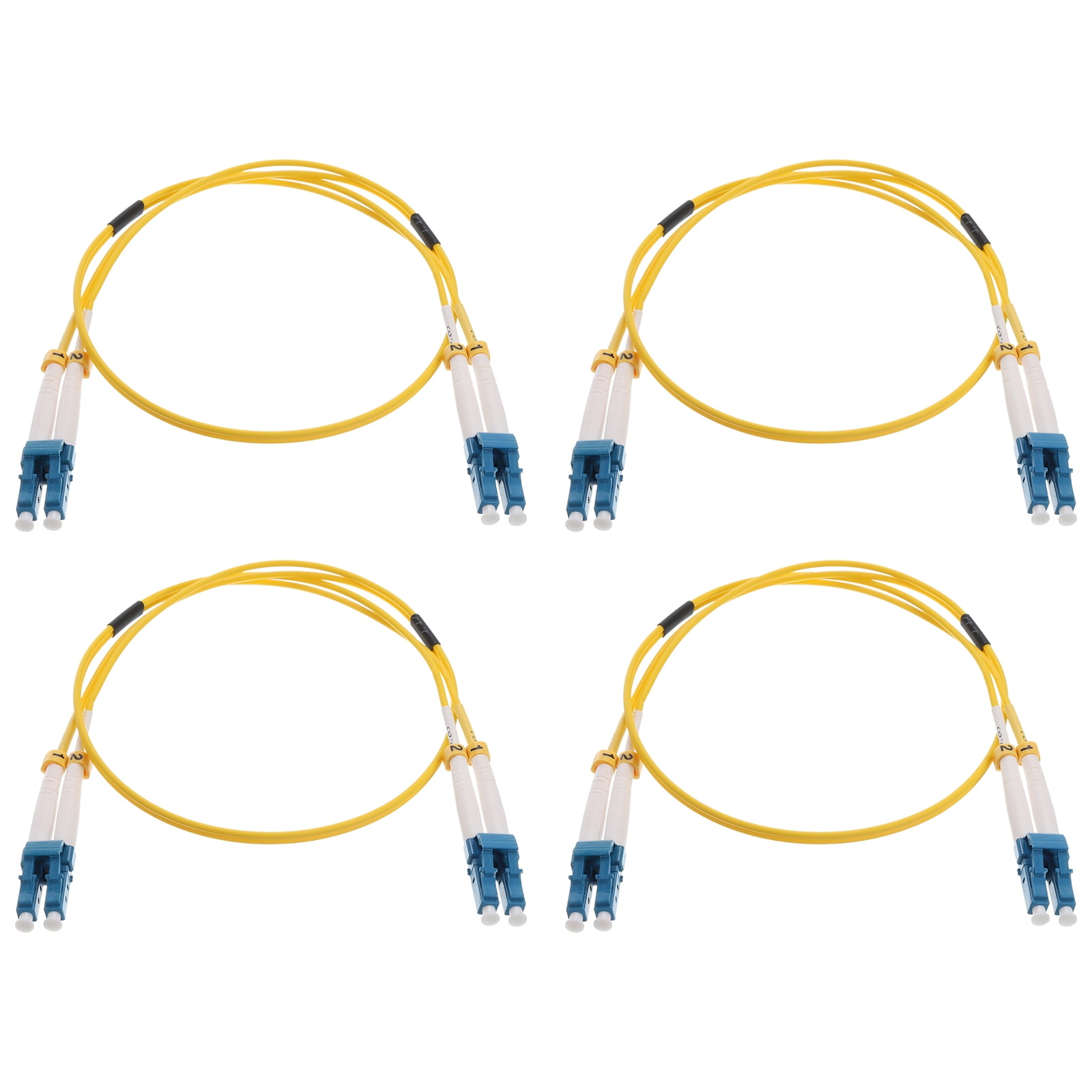 4Pcs 1.64Ft Single Mode Duplex Fiber Optic Patch Cable LSZH Fiber ...