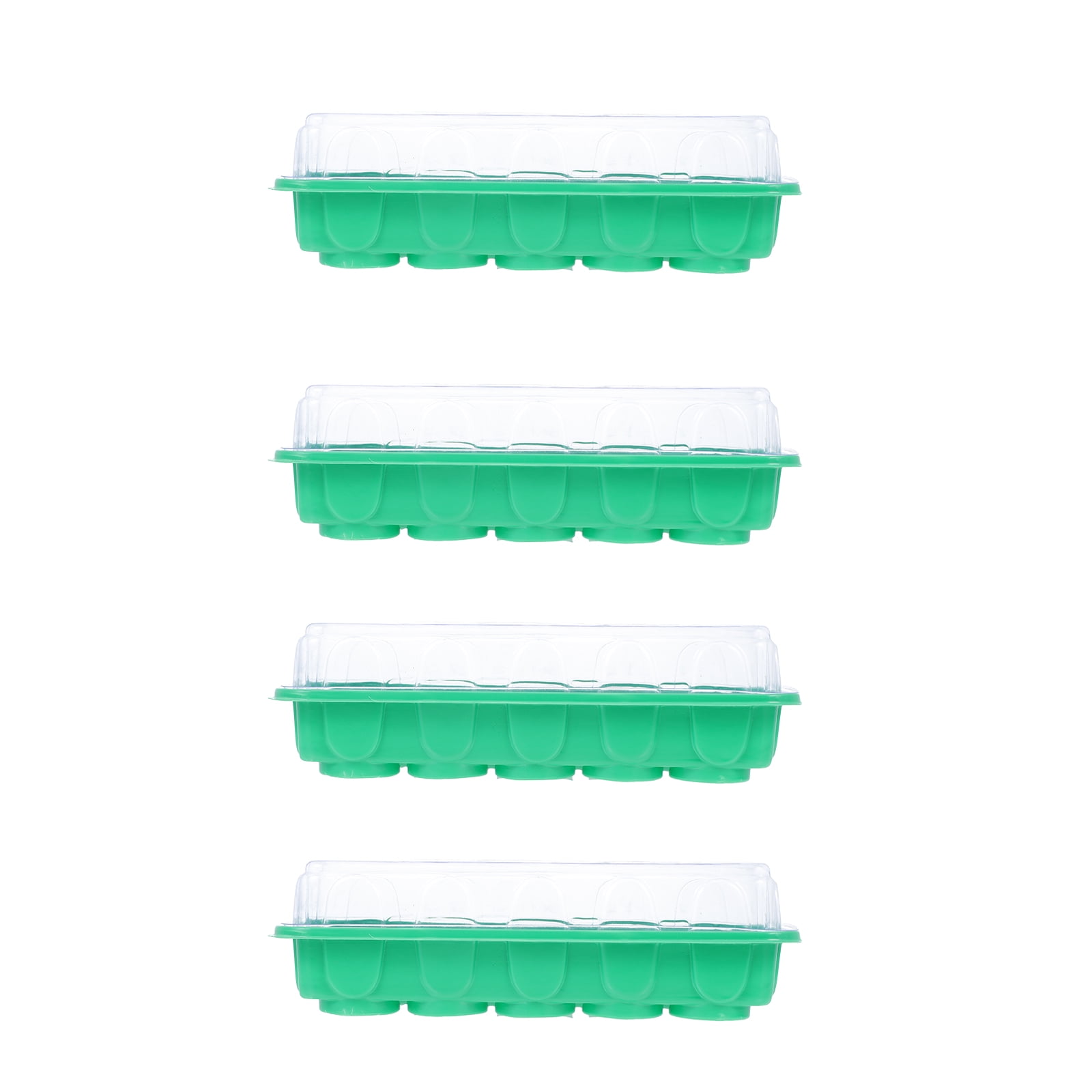 4Pcs 10 Holes Plant Germination Boxes Plastic Planting Trays Sowing ...