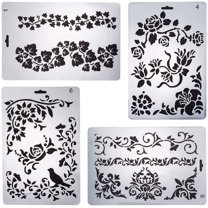 Plastic Drawing Painting Stencils Templates Square Butterfly Pattern ...