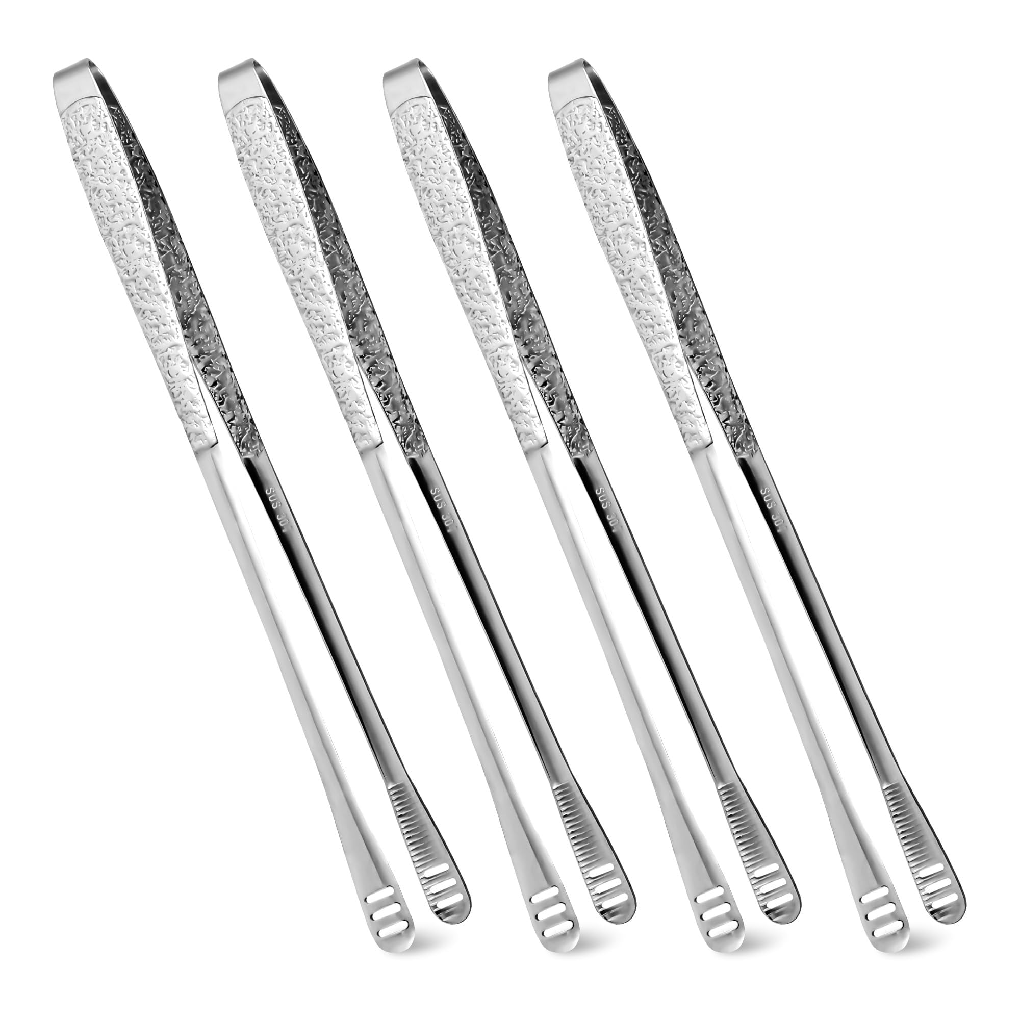 4Pcs 11-Inch Stainless Steel Korean BBQ Grill Tongs, Japanese Barbecue ...