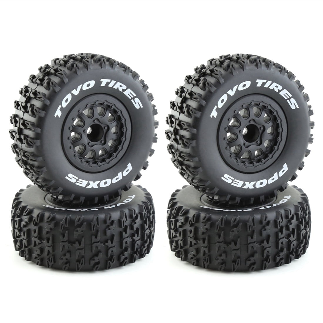 Arrma SENTON VKAR 10SC RC Car, 4Pcs 112mm 1/10 Truck Tires with 12mm ...