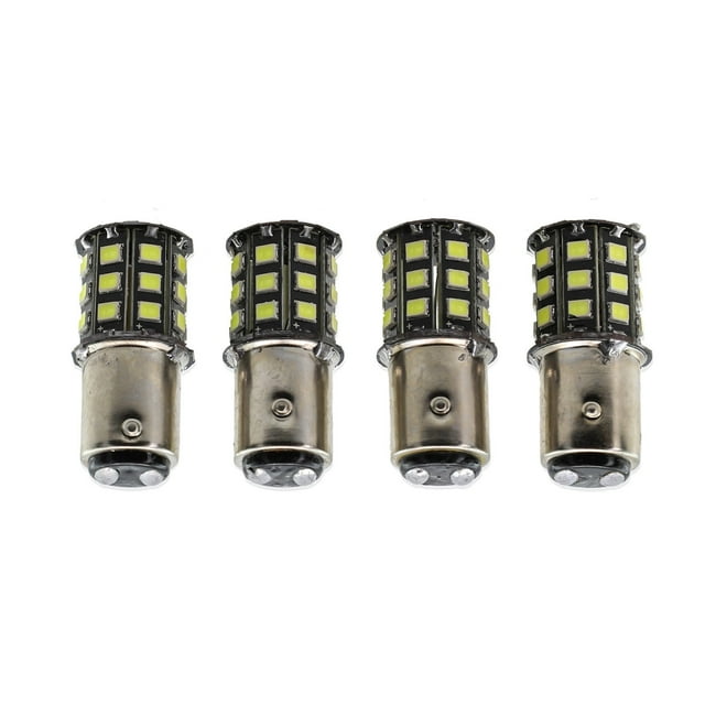 4Pcs 1157 Led Tail Brake Stop Reverse Parking Turn Signal Light Bulb Super White - Walmart.com