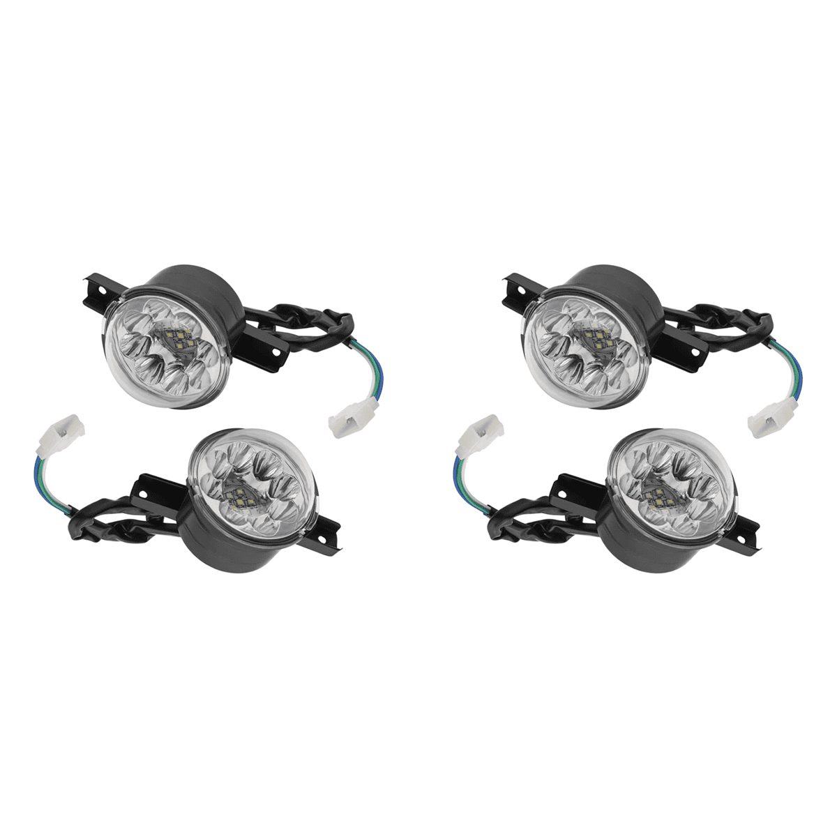 4Pcs 12V LED ATV Front Headlight 125Cc 150Cc 250Cc 300Cc Headlights for ...