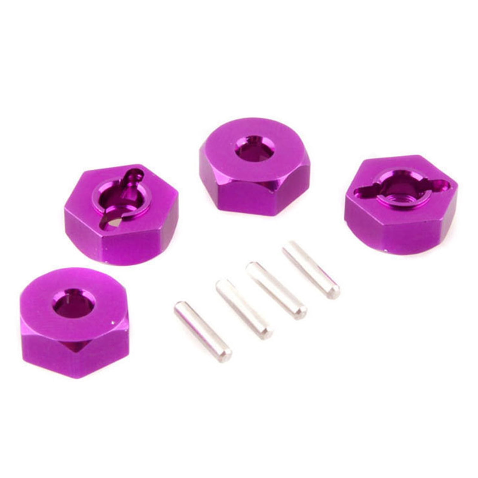 4Pcs 12mm Metal Wheel Hex Hubs With Axle Pins For Traxxas 1/16 E-Revo ...