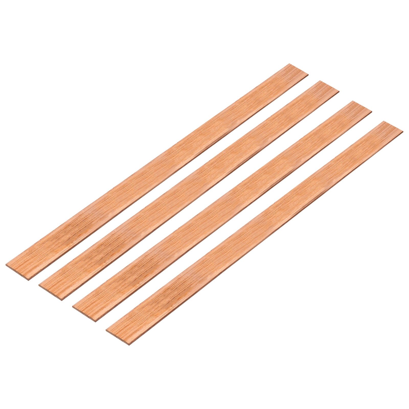 4Pcs 15.8" x 3/5" Copper Flat Bar,1/25" Thickness Copper Bar Stock for ...
