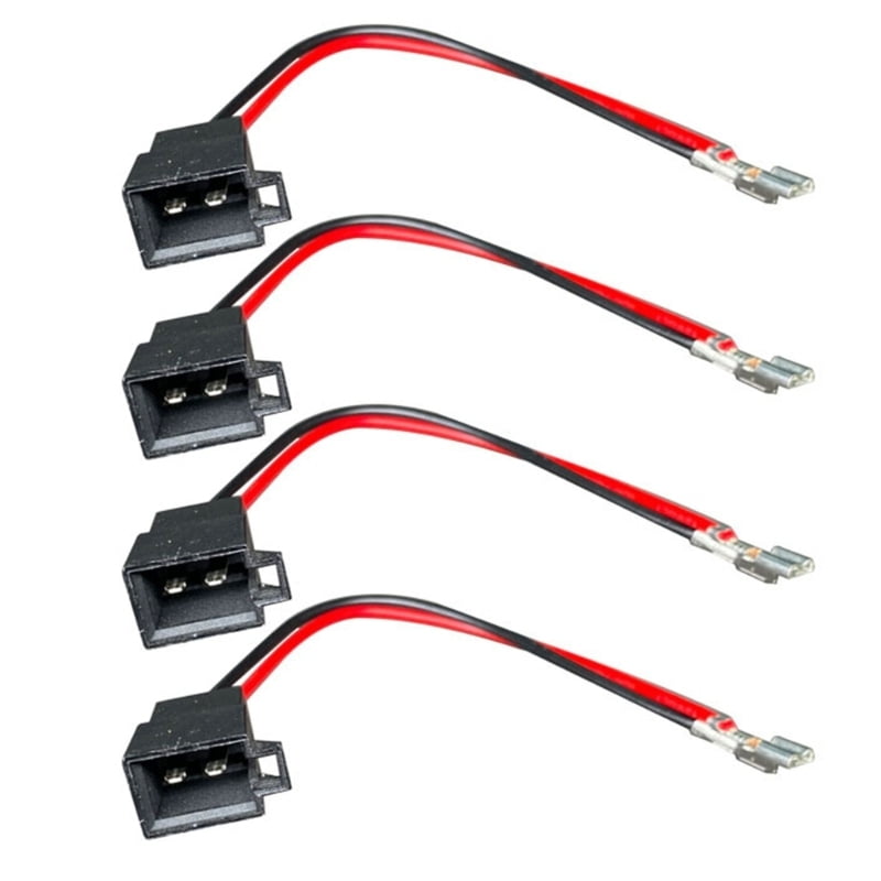4Pcs 15cm Speaker Cable Adaptor Plug Connectors Sudio Wire Connector ...