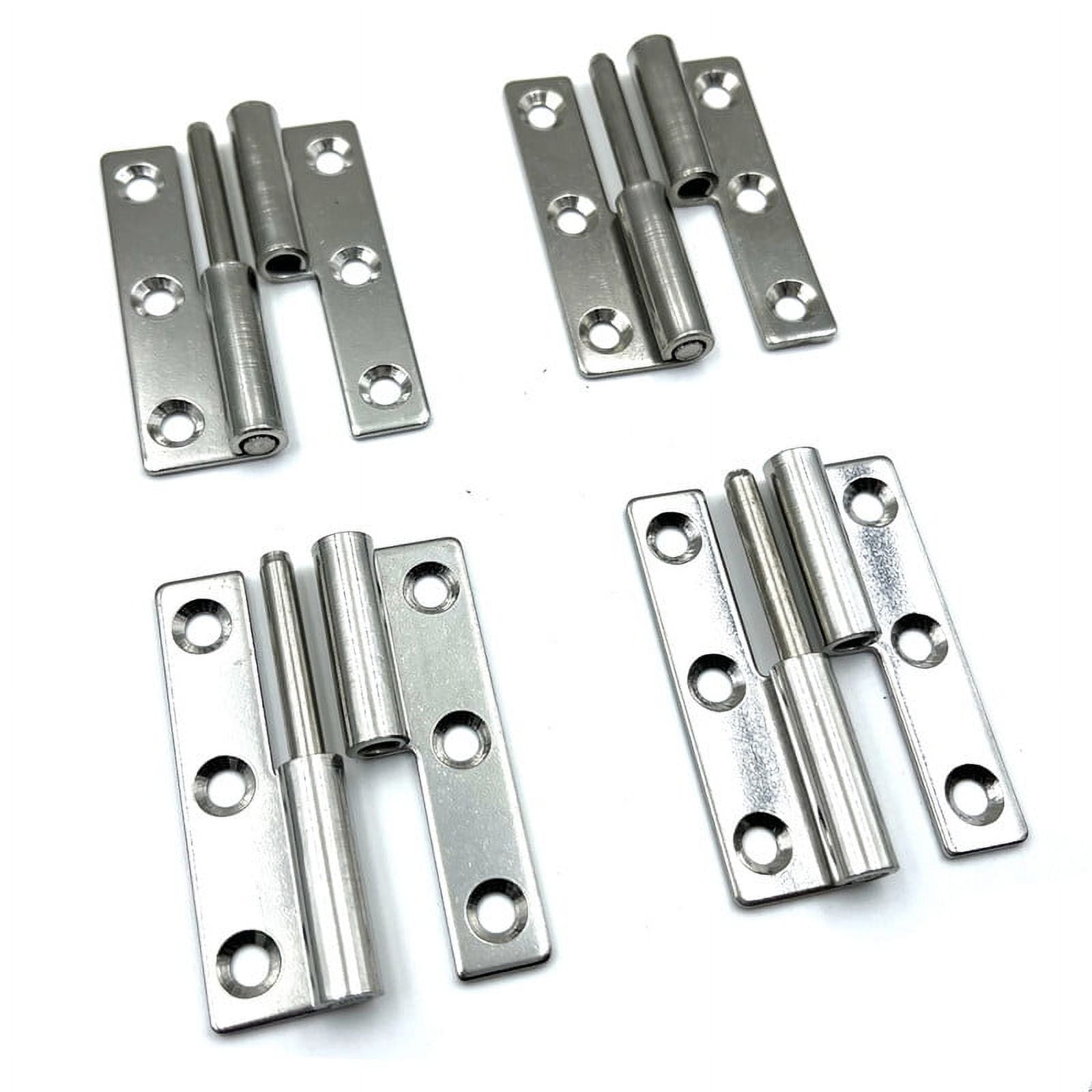 4Pcs 2.5" Detachable Door Hinges Lift Off Removable Flag Hinges 304 ...