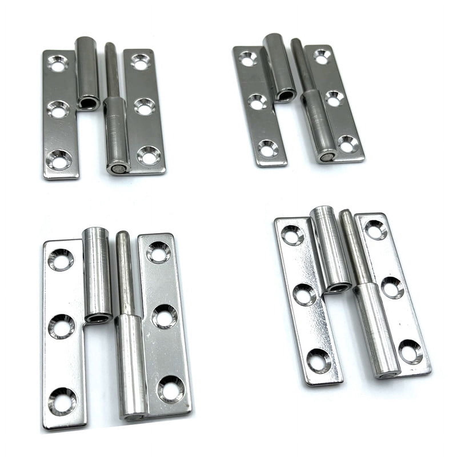 4Pcs 2.5" Detachable Door Hinges Lift Off Removable Flag Hinges 304 ...