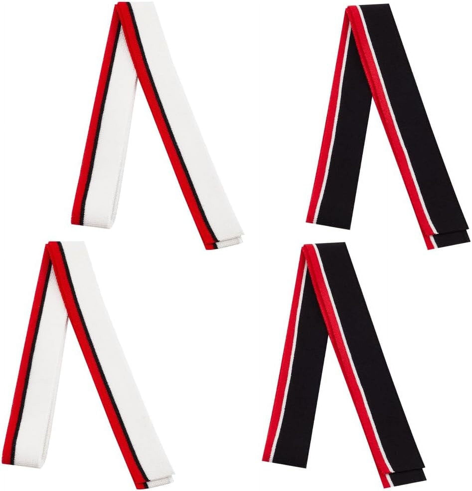 4Pcs 2 Color Knit Rib Cuff Black White Elastic Fiber Ribbing Fabric ...