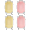 4Pcs 2 Colors Mini Plastic Suitcase Packaging Storage Boxes for Small ...