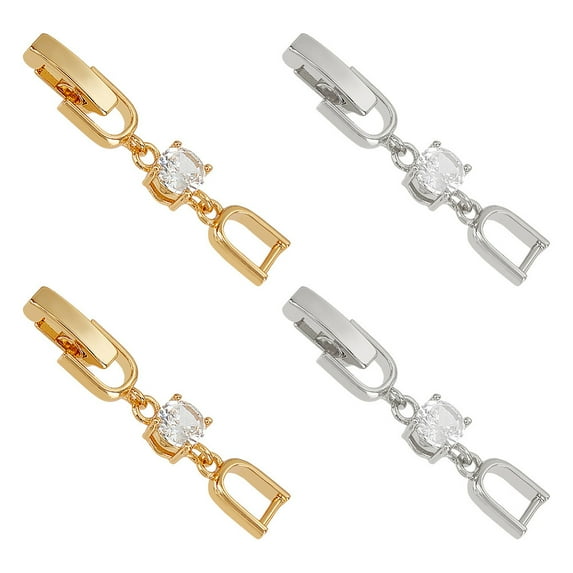 4Pcs 2 Colors Watch Extender Gold and Silver Bracelet Extender Clasp ...
