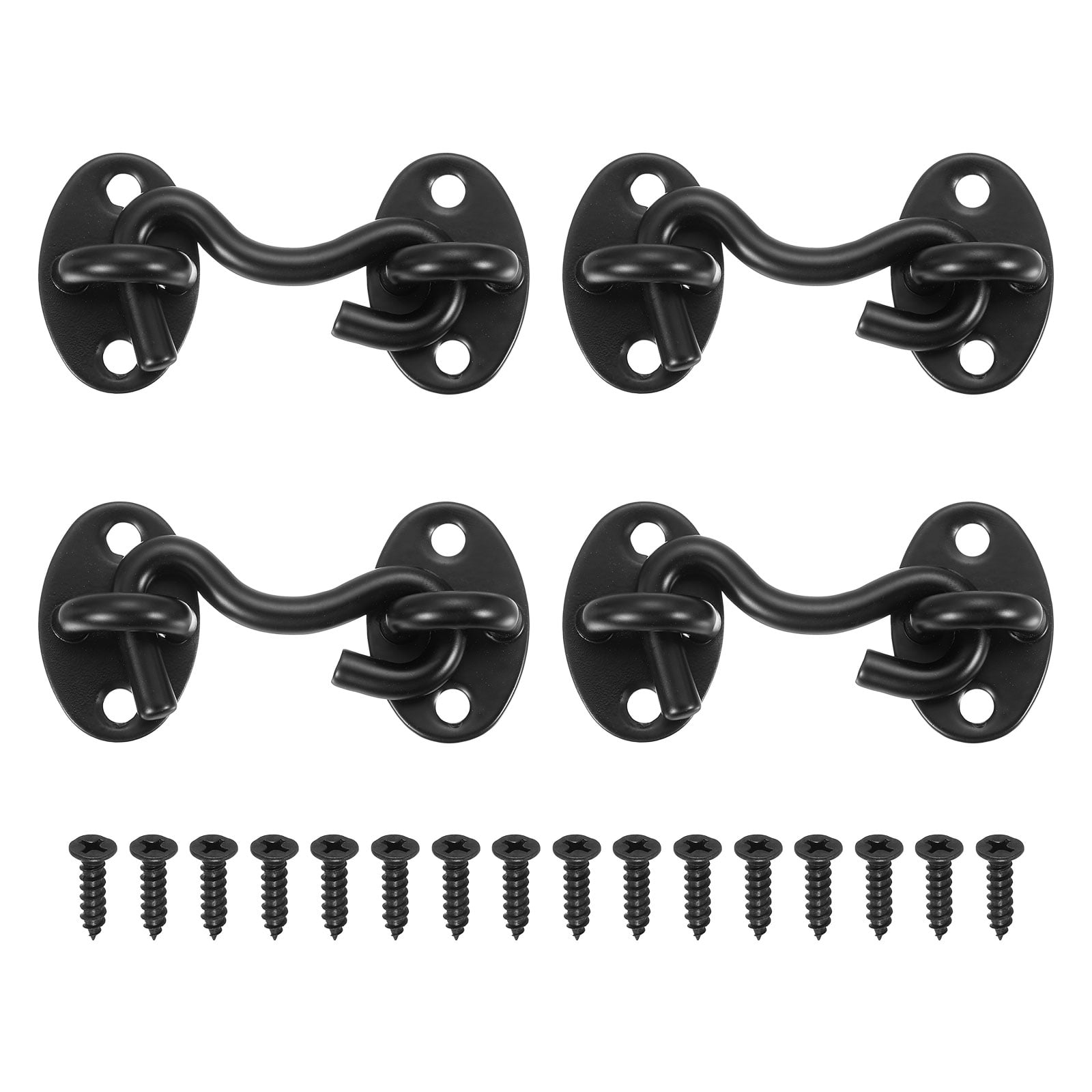 4Pcs 2" Hook and Eyes Catch Door Latch Locks, Stainless Steel Cabin ...