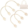4Pcs 2 Style Alloy Bag Handles with Iron Findings for Bag Replacement ...