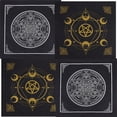 4Pcs 2 Styles Non-woven Square Tarot Tablecloth Star Sun Moon ...