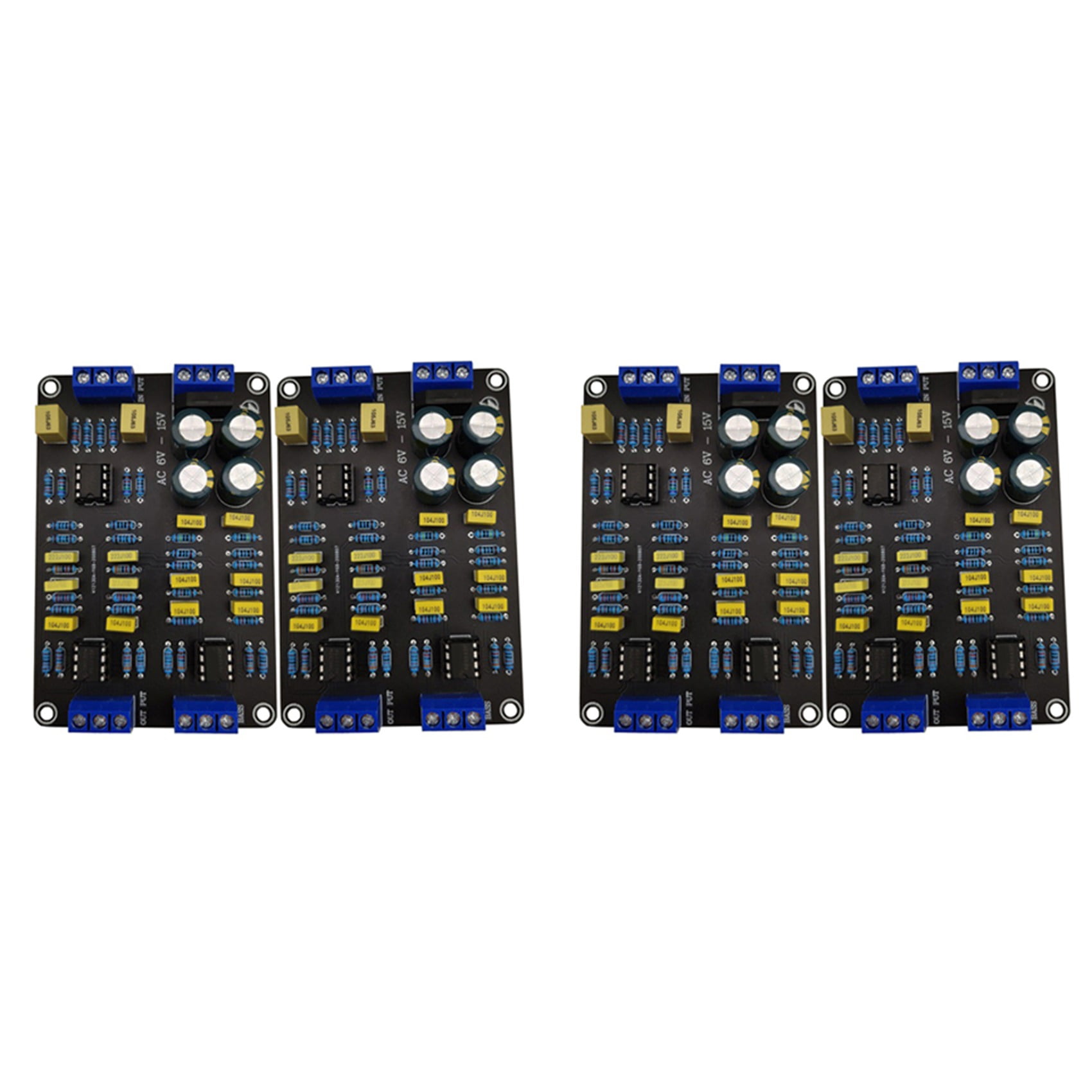 4Pcs 2 Way Active Crossover Filter Treble Audio Speaker Frequency ...