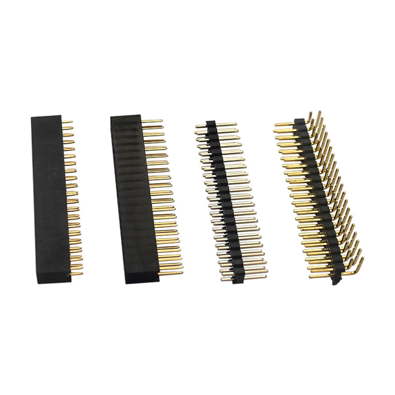 4Pcs 2 x 20-pin Strip Dual Male Header Double Row Dual Male Header for ...