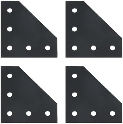 4Pcs 2020 Corner Bracket Plate 5 Hole 90 Degree Outside Joining Plate ...