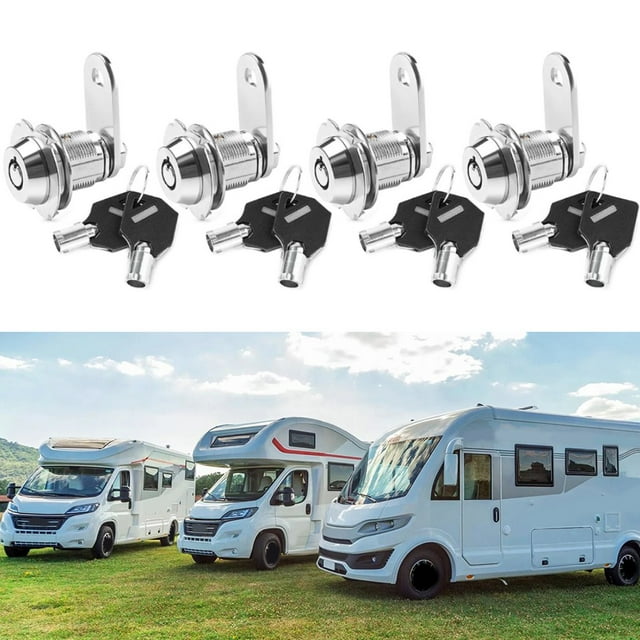 4Pcs 21Mm Key Alike Rv Compartment Door Cam Locks for Camper Trailer ...