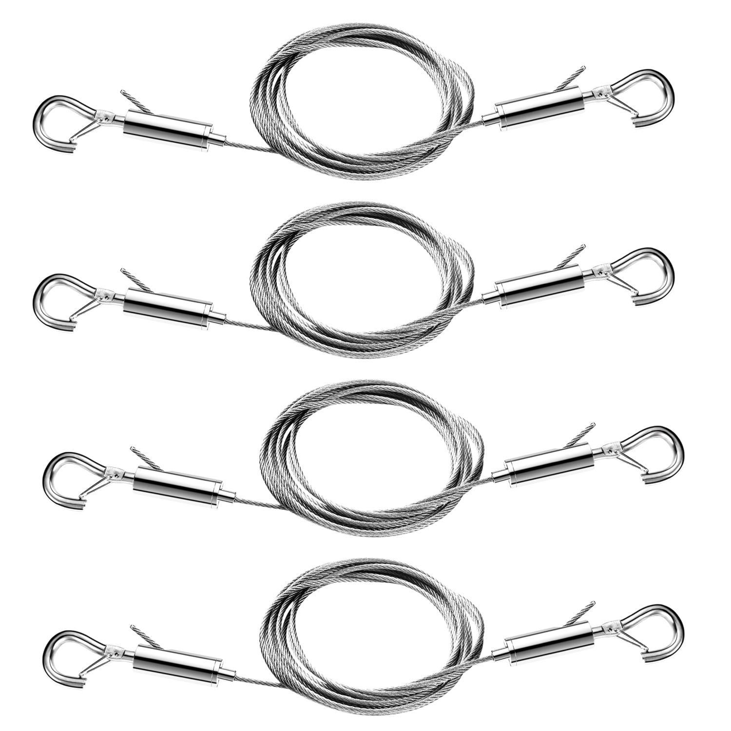 SIDENUO 4Pcs 2m Adjustable Picture Hanging Wire Kit, Heavy Duty ...