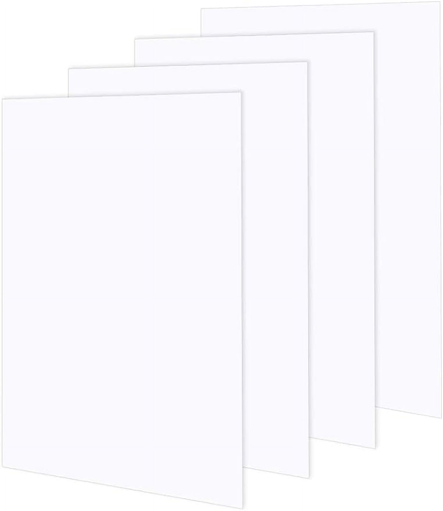 4Pcs 2mm PVC Foam Sheet White Plastic Sheet 11.8x15.7 Inch Lightweight ...