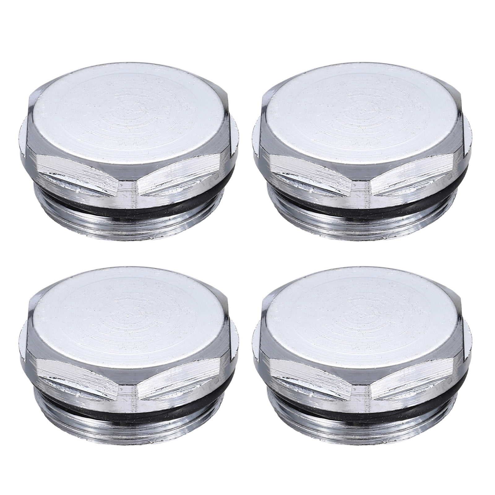4Pcs 3/4" BSP Manual Radiator Air Vent Plug, Nickel Plated Brass Plugs ...