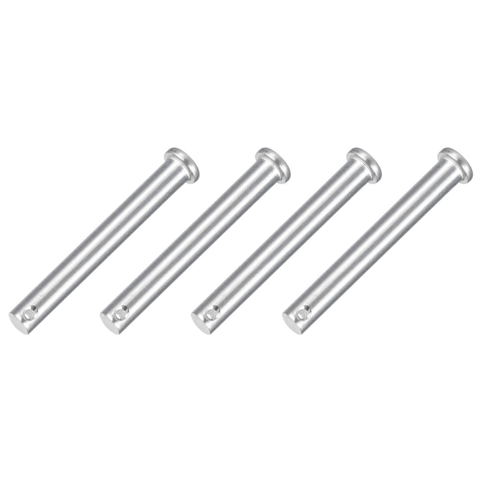 4Pcs 3/8" x 3-1/8" Single Hole Clevis Pins, 304 Stainless Steel Flat ...