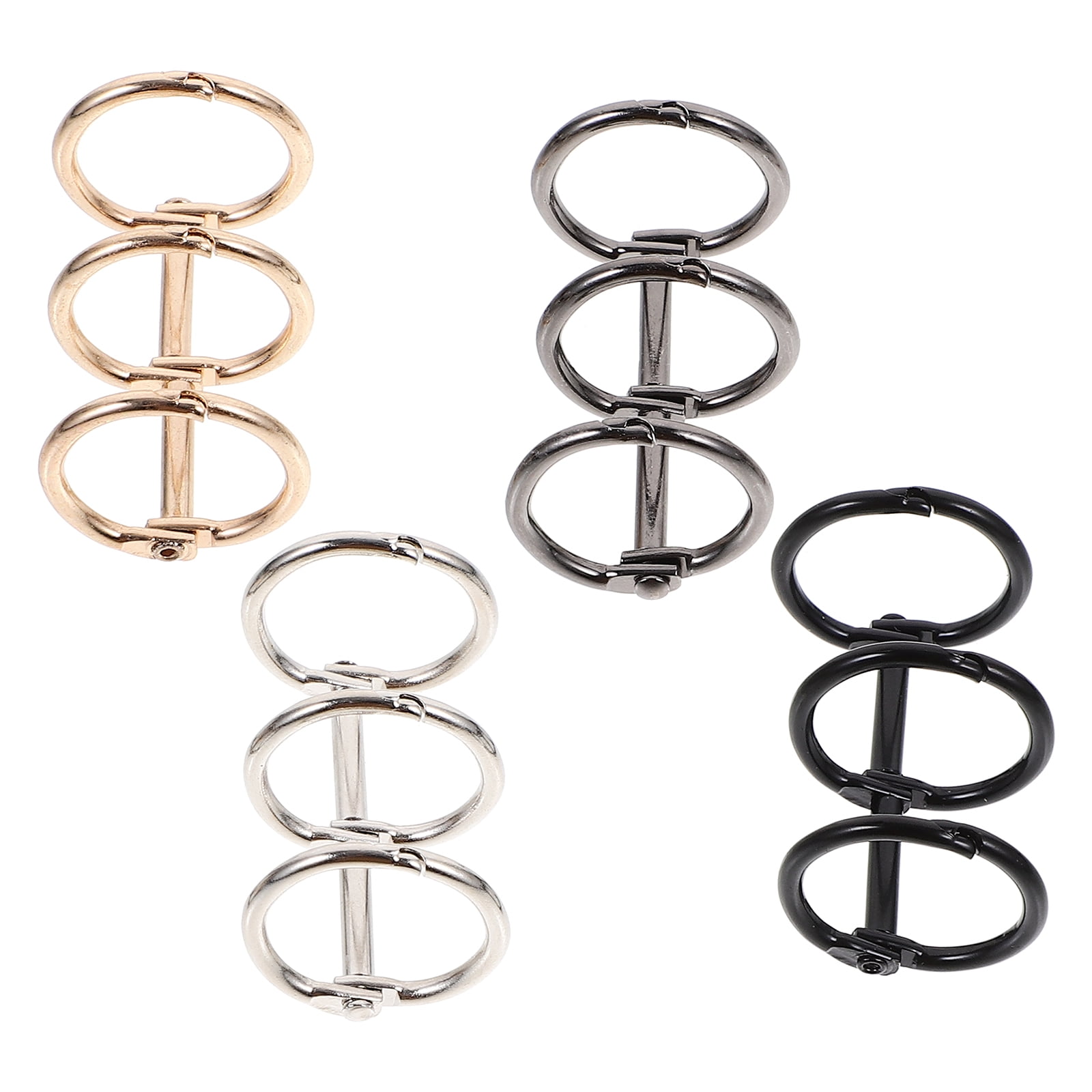 4Pcs 3-Hole Binder Rings Metal Book Rings Notebook DIY Binder Rings ...