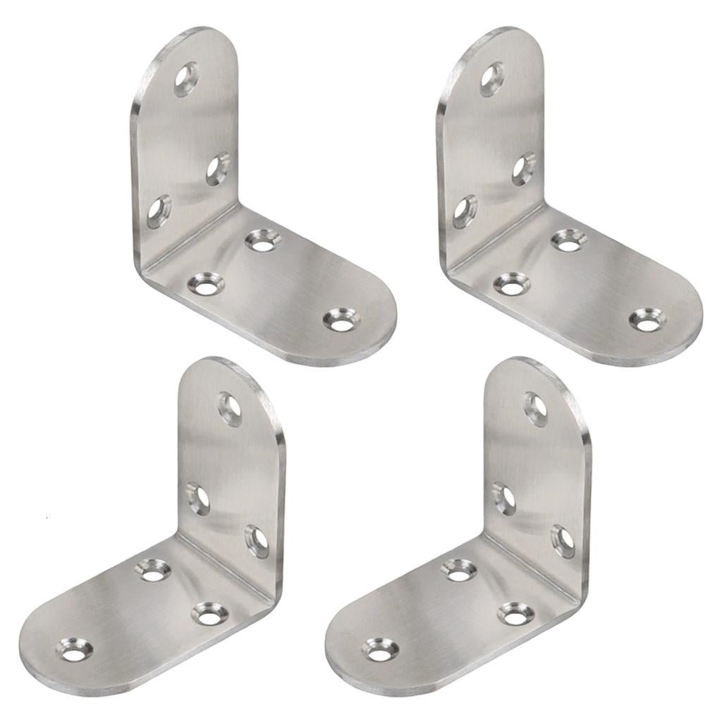 4Pcs 3 Hole Metal Angles Brackets L Shaped Angles Code Connector Angles ...