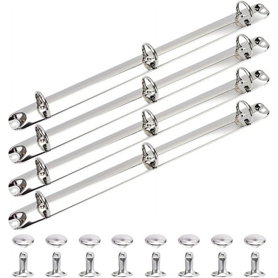 4Pcs 3 Ring Metal Binder Mechanism Iron Loose Leaf Binding Mechanisms ...